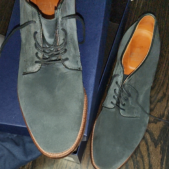 Brooks Brothers | Shoes | Brooks Brothers Blue Suede Oxford Shoes With ...